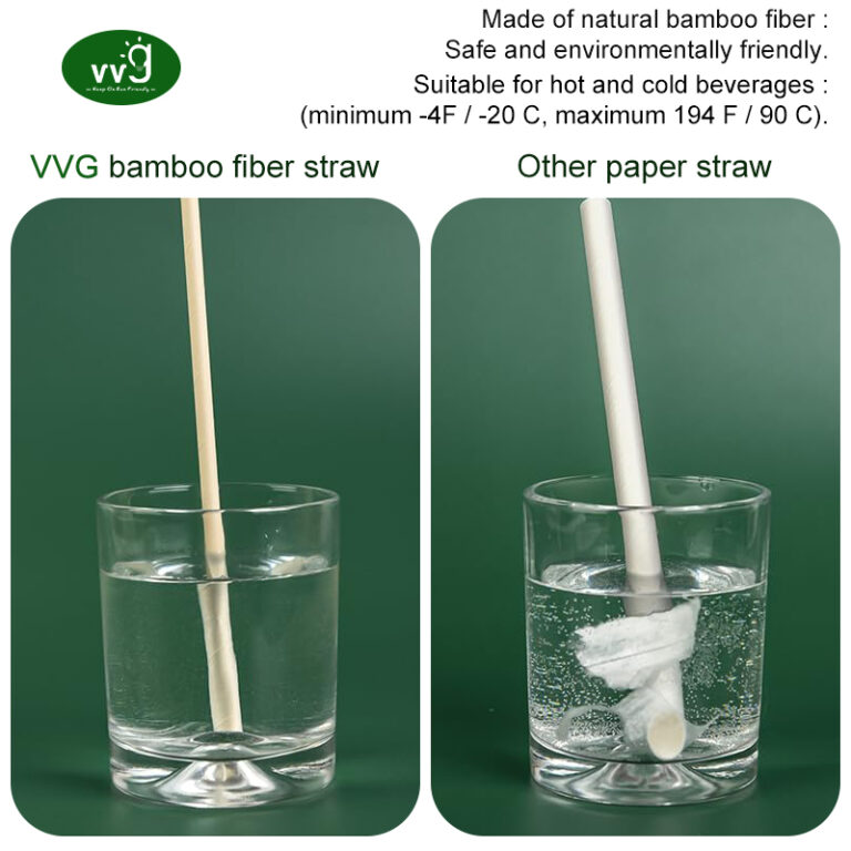 Bamboo Pulp Straw 150*8mm VVG-BAM-S01 - VVG ECO HI-TECH